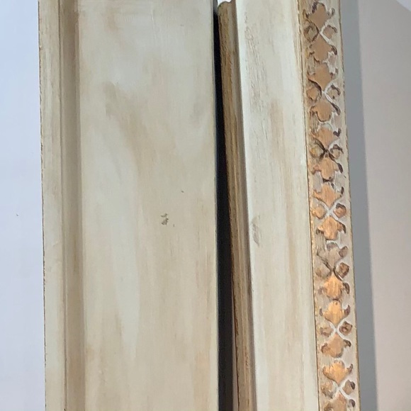 Wall Decor | Two Displays Wall Shelfs In Ivory With Gold Accent | Poshmark